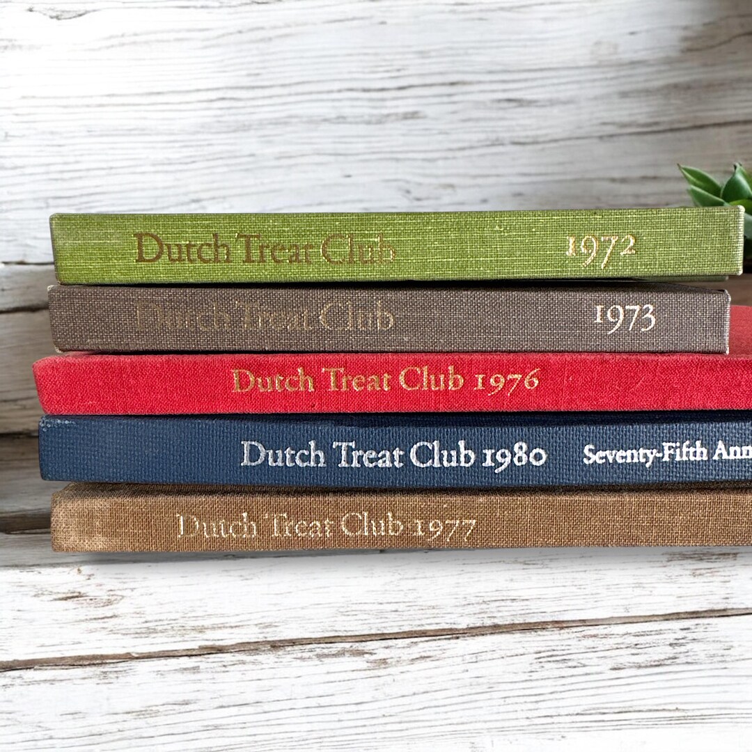 Vintage Dutch Treat Club Books From 1972-1980, Rare Private Club ...