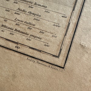 Antique 1845 Authentic Map of the Roman Empire From Olney's School ...