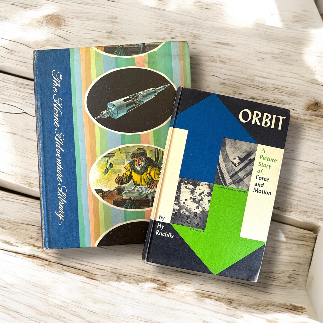 Vintage Space and Science Theme Books for Kids, Vintage Children’s Book ...