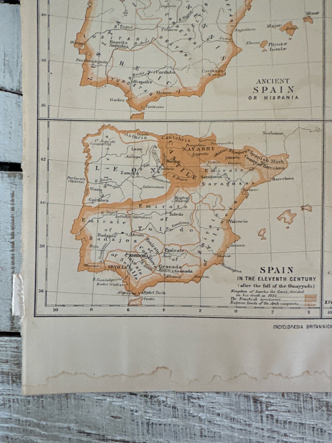 Antique Spain Map Print: 1891 Spanish Book Plate Art - Etsy
