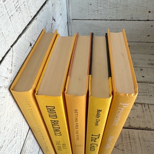 Yellow Books Stack, REAL Yellow Interior Decorator Books, Yellow Book ...
