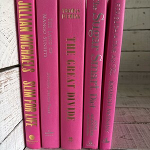 Modern Hot Pink Books Stack, Collection of 5 REAL Interior Decorator ...
