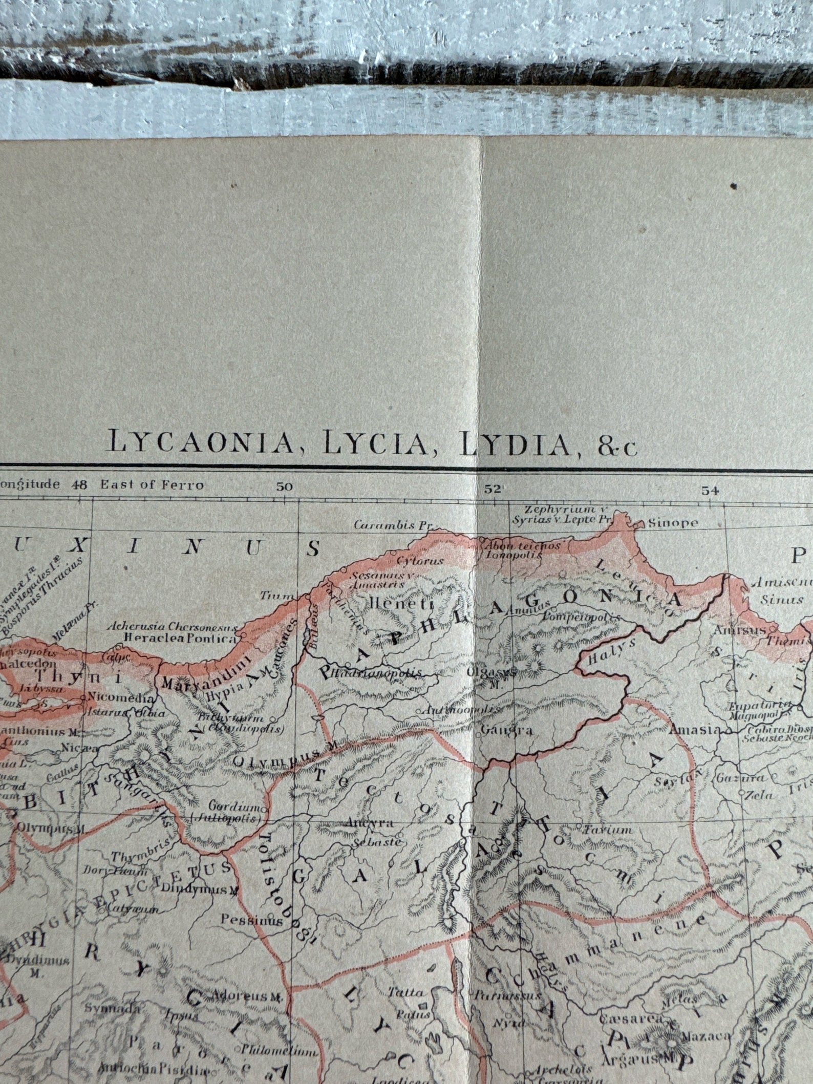 Antique Asia Minor Map: 1891 Lycia, Lydia, Lycaonia Book Plate - Etsy
