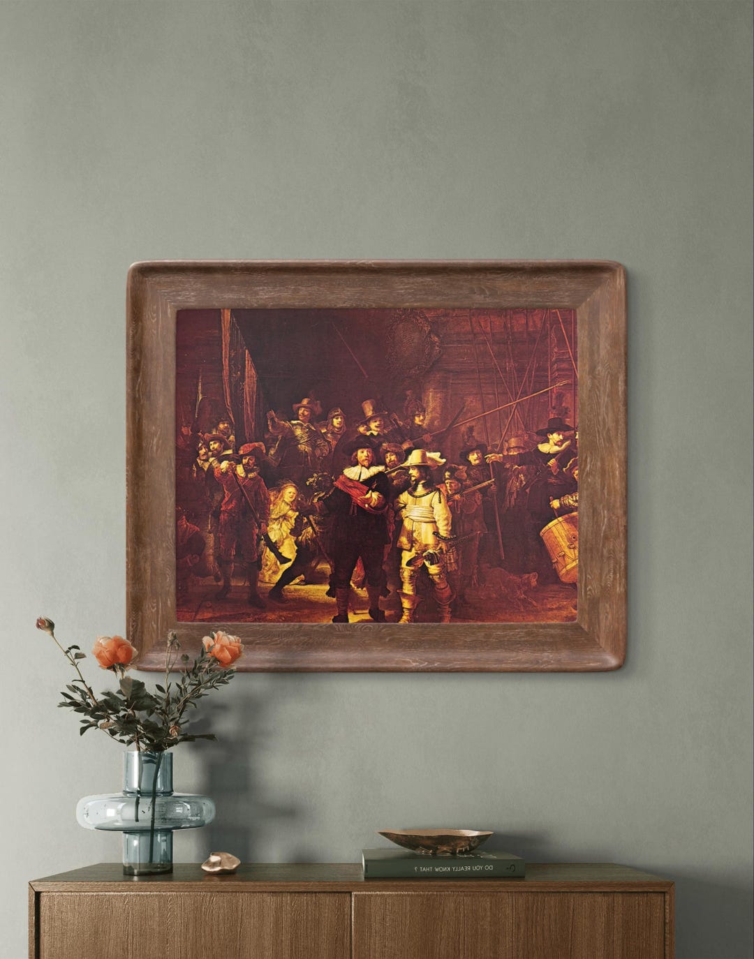 Vintage 1973 Art Print by Rembrandt Titled the Night Watch, Vintage ...