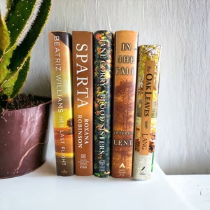 Modern Fall Colors Books Stack, Collection of 5 REAL Interior Decorator ...