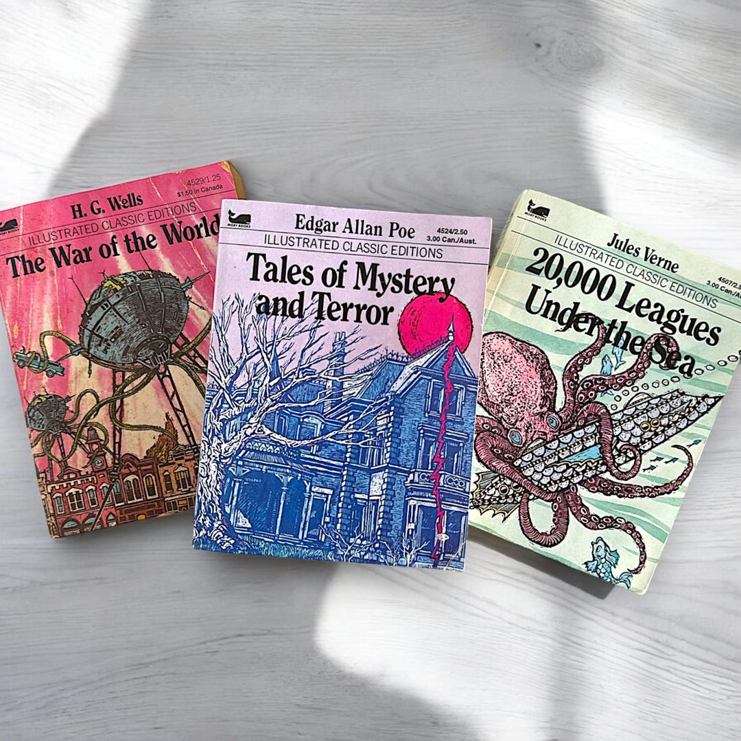 Vintage Childrens Illustrated Classic Editions Books, Vintage Moby ...