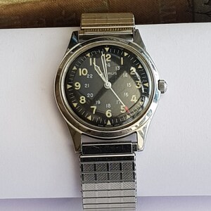 Benrus Bullitt Series 3061 Analogue Black Dial Bracelet Watch Gwo-circa ...