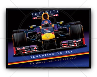 Sebastian Vettel Poster - Etsy