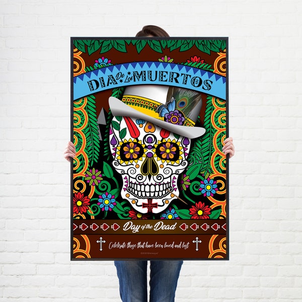Sugar Skull Poster - Etsy