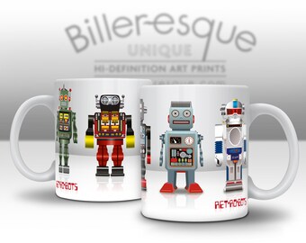 Robot Mug | Etsy