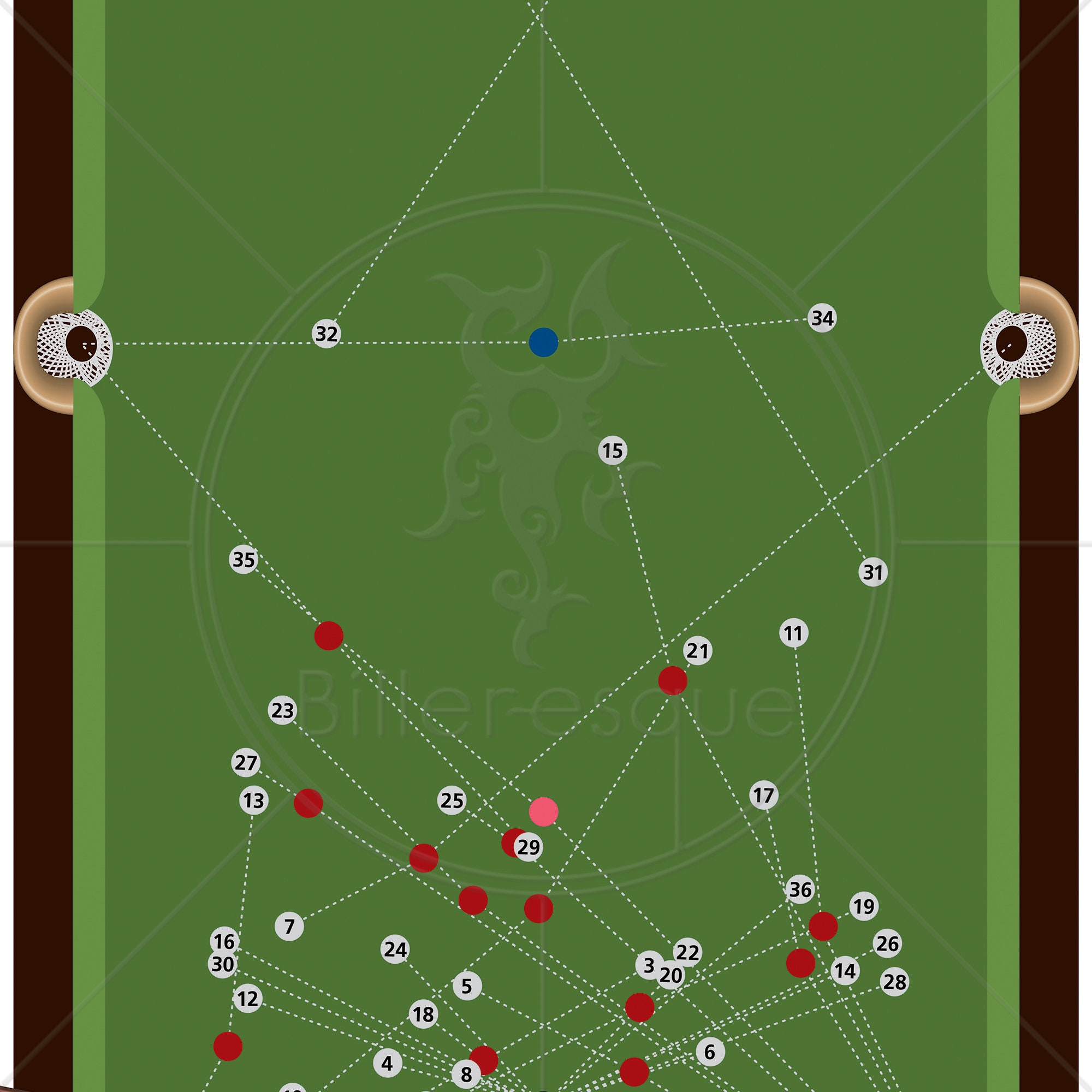Snooker Poster Cliff Thorburn 147 Snooker print wall art | Etsy