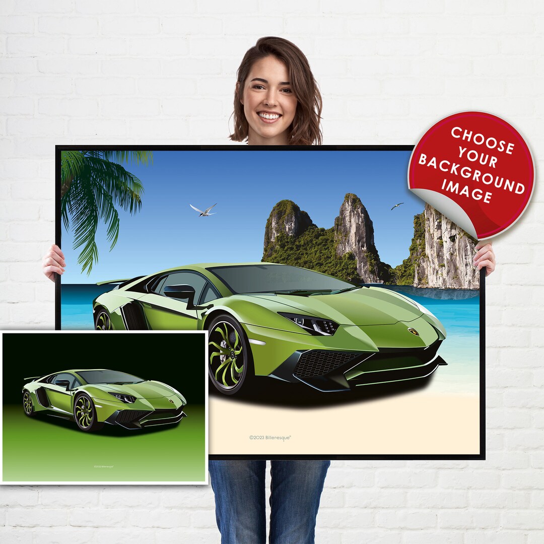 Super Car Lamborghini Aventador Poster Super Cars Fast Sports Cars ...