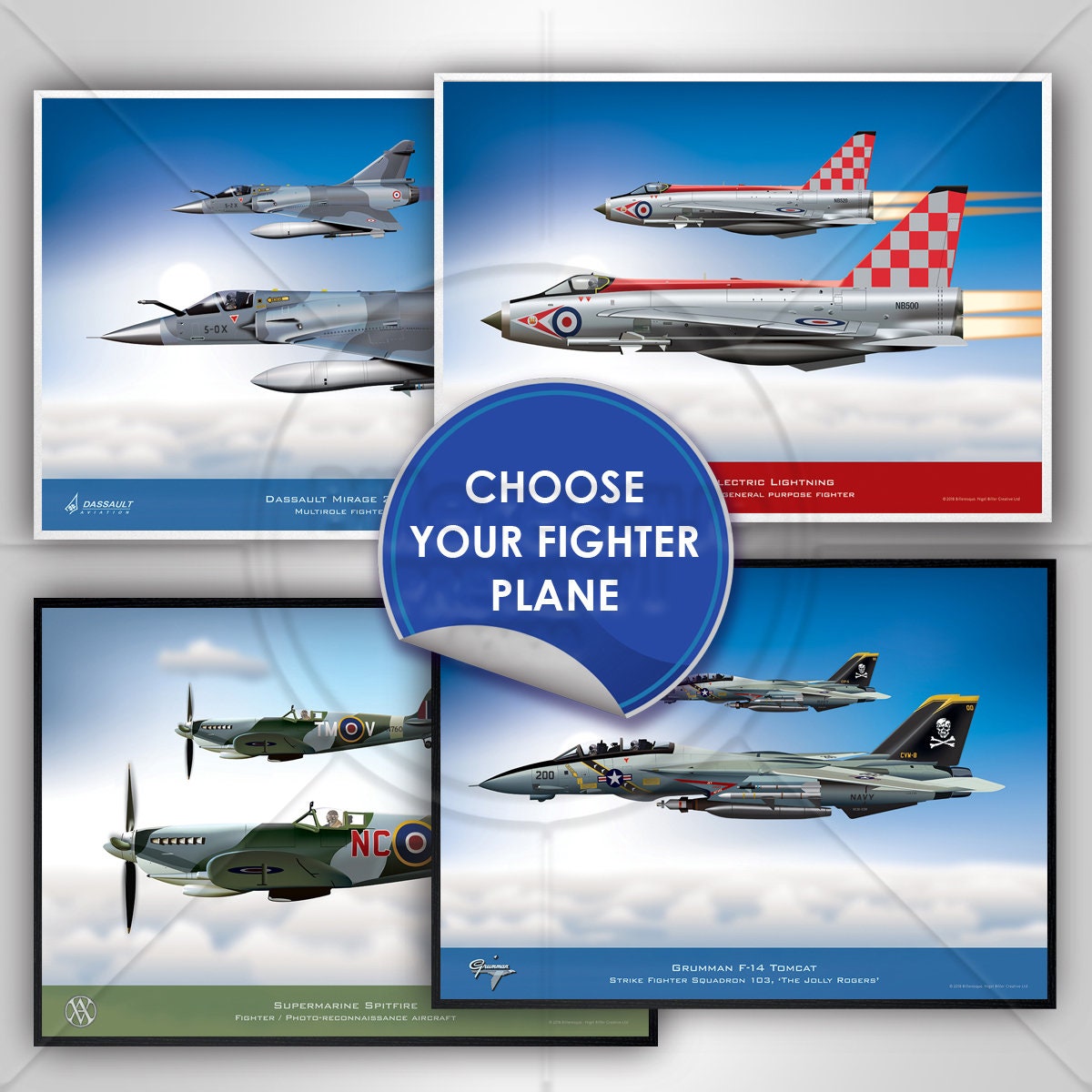 Fighter Planes poster Aircraft poster Wall Art Prints | Etsy