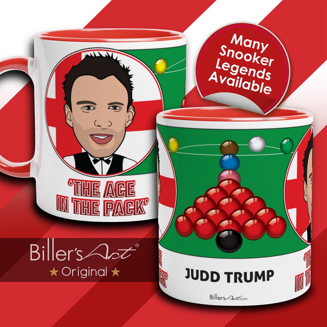 Judd Trump Top 20 Legend Cartoon Mug - Etsy