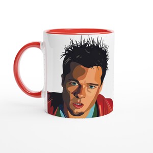 Fight Club Movie Mug Tyler Durden Brad Pitt Quote Wall Art Film Mug ...