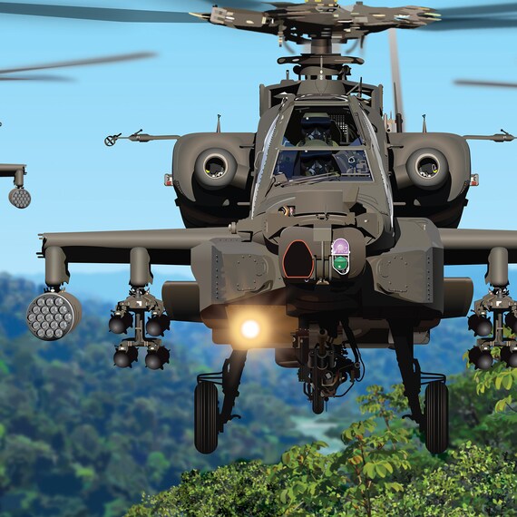 Military Helicopters Poster