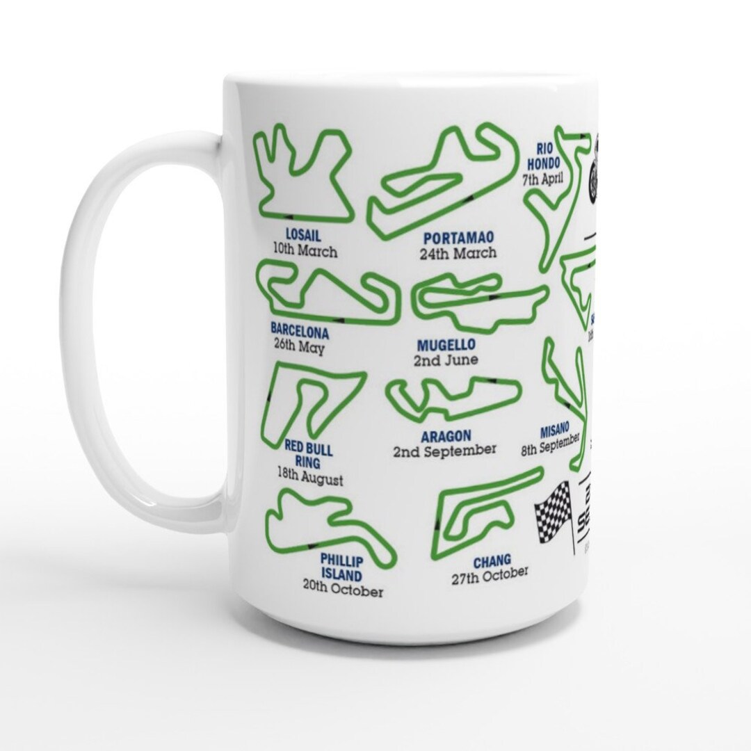 2024 Motogp Fixtures XL Mugs 15oz 2024 Season Fixture Mugs All Motogp ...