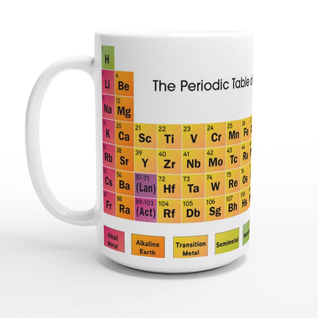 Periodic Table of Elements XL Mugs 15oz Mug - Etsy
