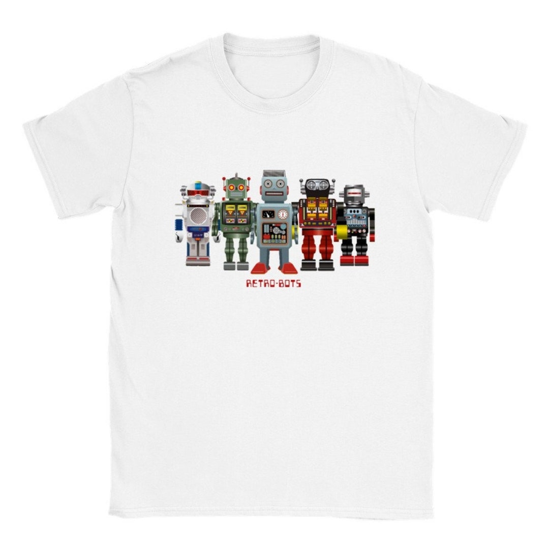 Retro-bots T-shirt Showing Retro Robots 60s 70s 80s Memorabilia - Etsy