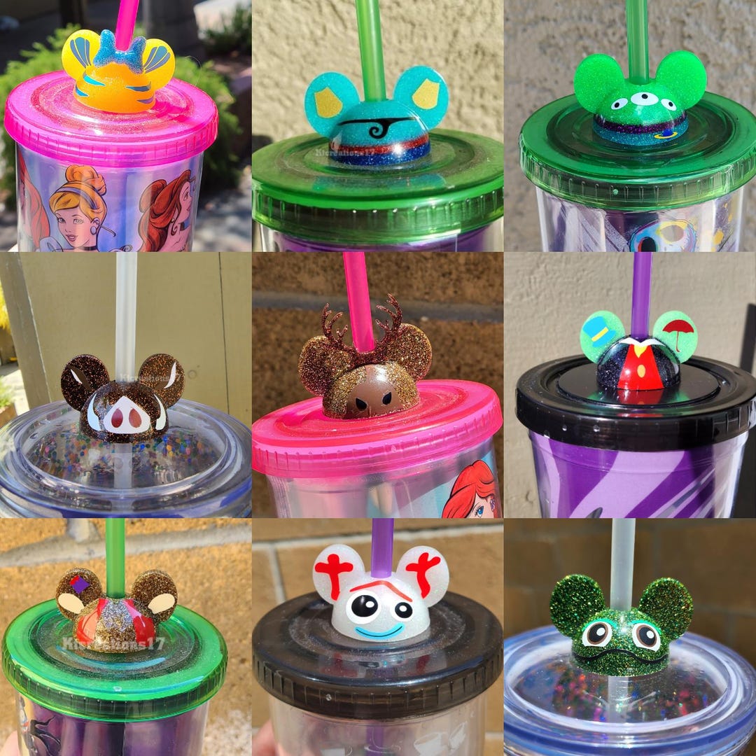 Princess Sidekick Straw Toppers - Etsy