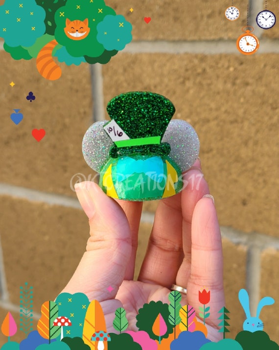Mad Hatter Straw Topper and Keychain | Etsy