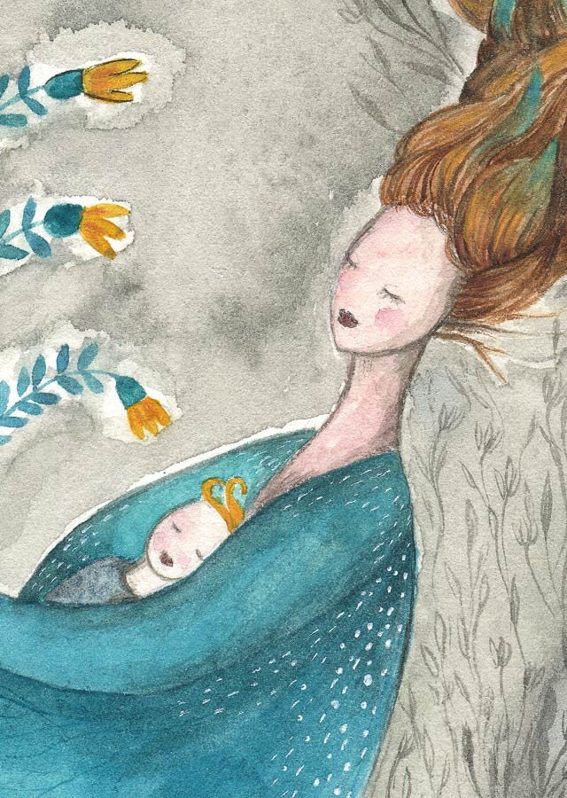 Motherhood Print Mother Art print Square Art Print New Mom | Etsy