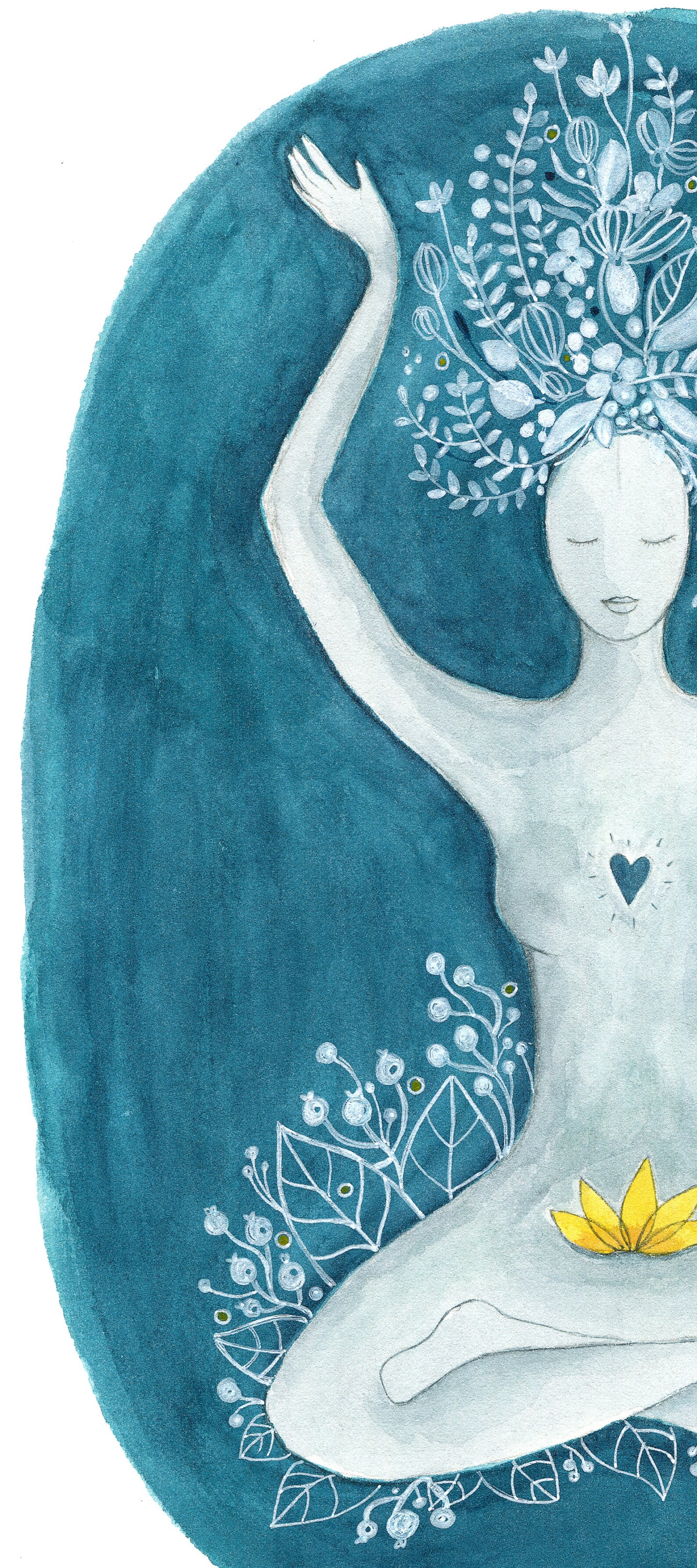 Meditation Art Print Mindfulness Poster Spiritual Art Print - Etsy