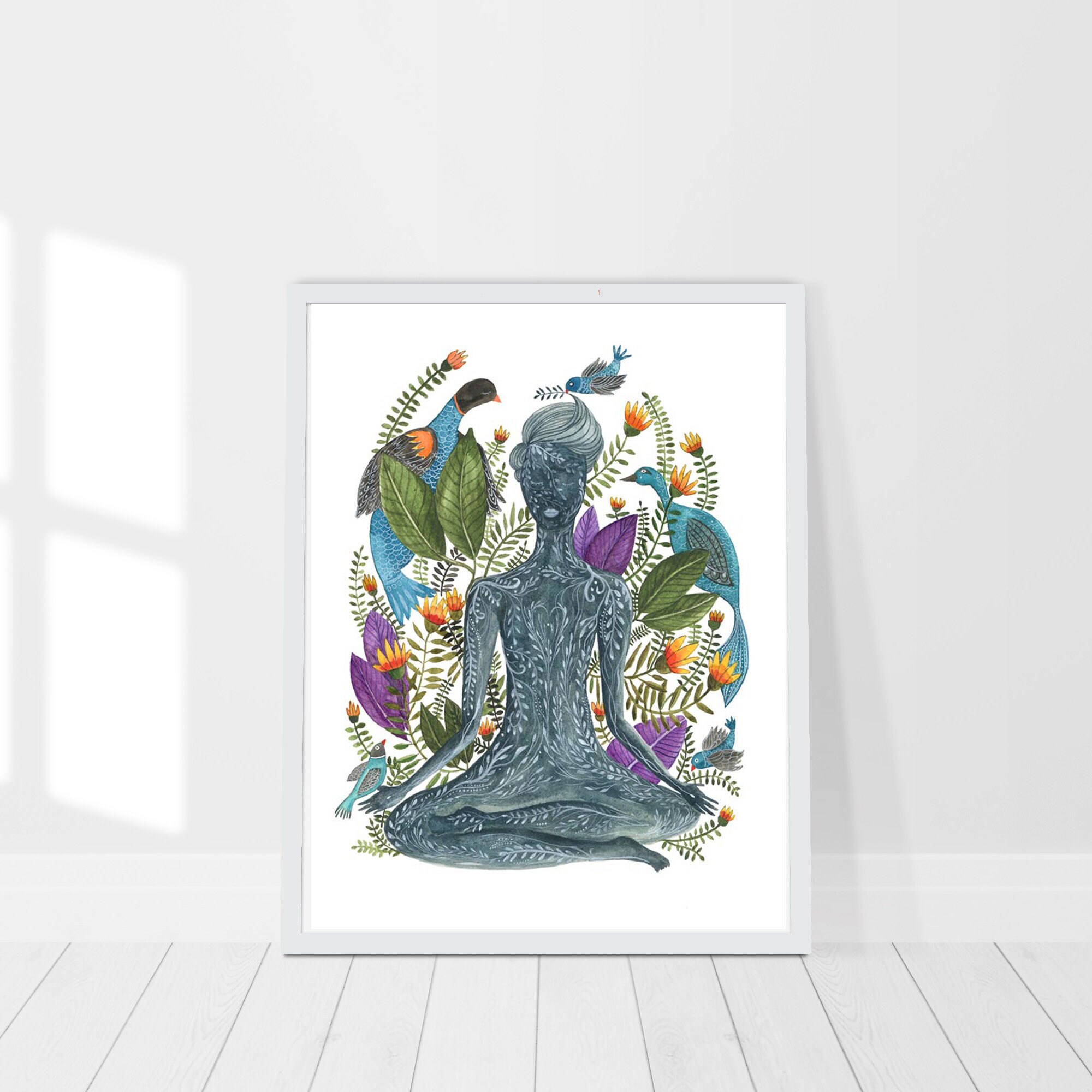 Yoga Artwork Print to Decor the Wall of Your Spiritual Corner | Etsy
