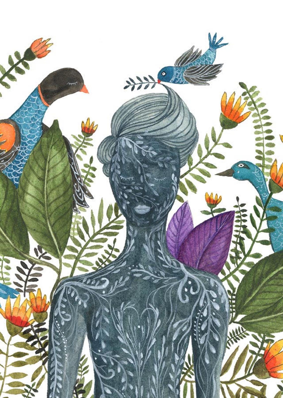 Yoga Artwork Print to Decor the Wall of Your Spiritual Corner | Etsy