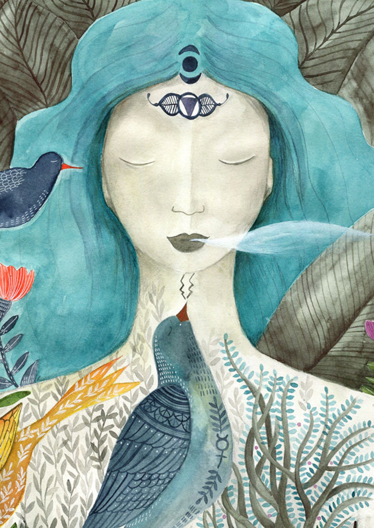 Spiritual Wall Art for Women, Chakra Wall Art Print, Feminine Goddess ...