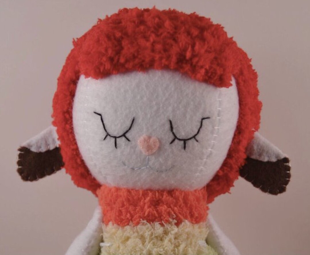 Handmade Plush, Sheep Plush, Felt Doll, Art Doll, Stuffed Animal, Plush ...