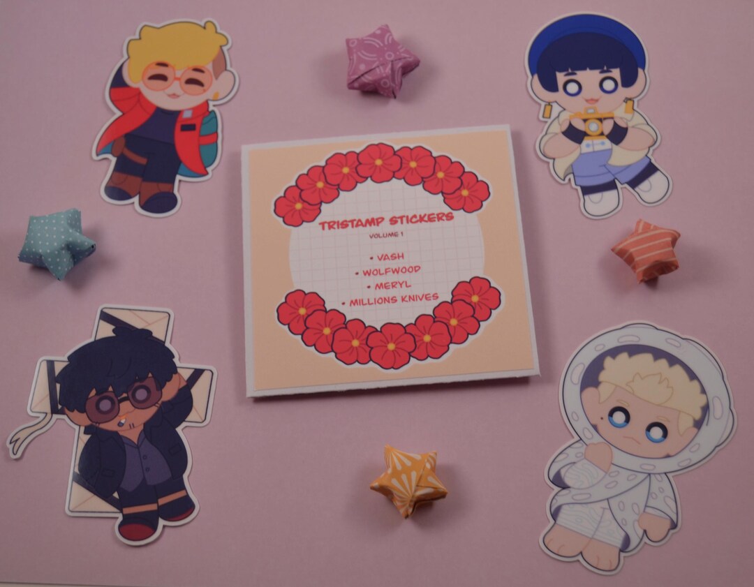 Trigun Stampede Sticker Set, Wolfwood Sticker, Vash the Stampede ...