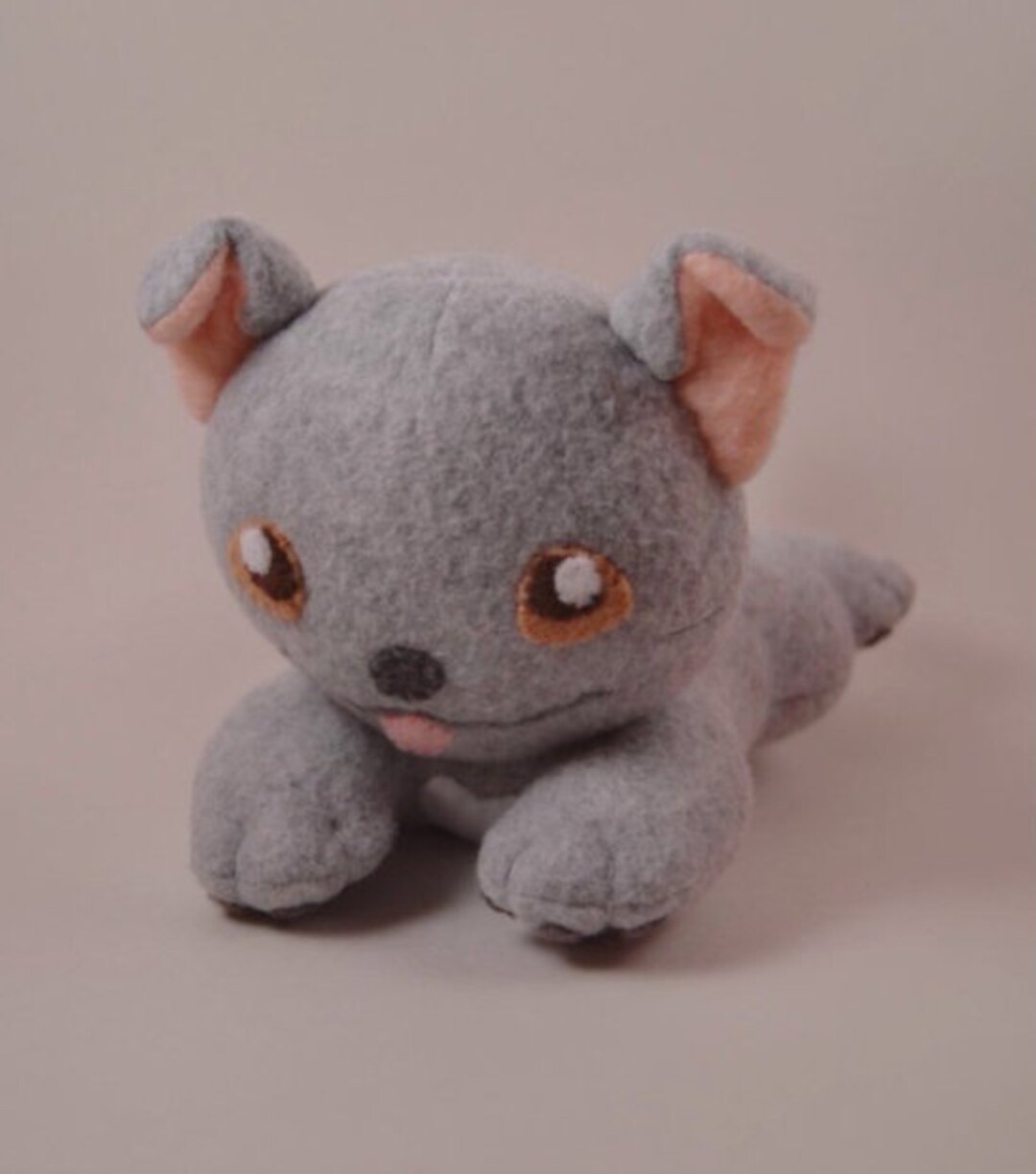 Handmade Plush, Pit Bull Terrier, Plush Dog, Stuffed Animal, Plush for ...