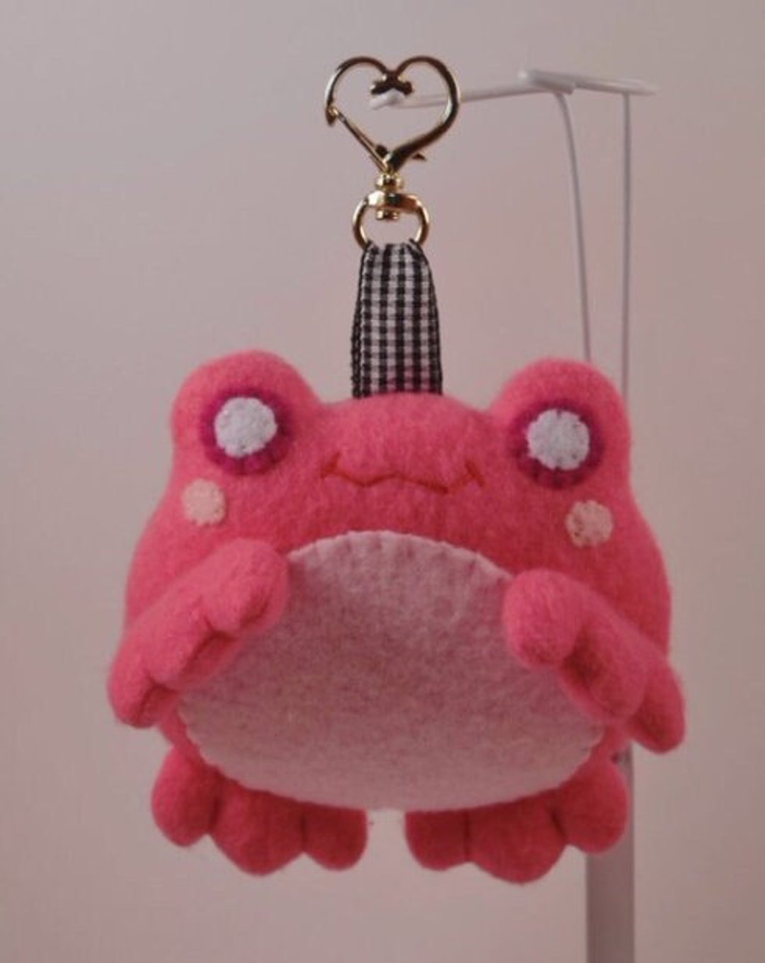 Handmade Plush, Frog Plush Keychain, Stuffed Animal, Plush for ...