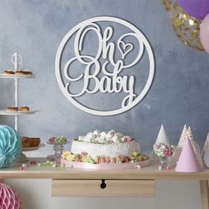 Oh Baby Sign, Baby Shower Sign, Oh Baby Backdrop, Oh Baby Banner, Oh ...
