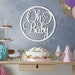 Oh Baby Sign Baby Shower Sign Oh Baby Backdrop Oh Baby - Etsy