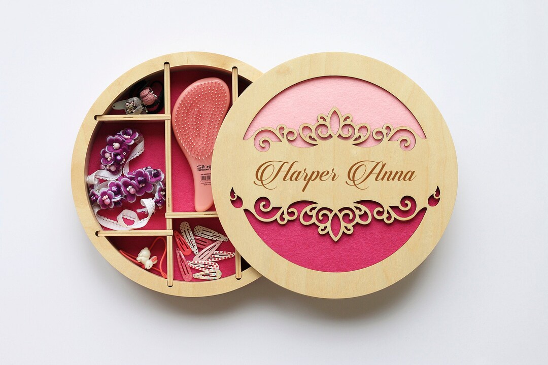 Pink Jewelry Box, Baby Jewelry Box, Jewelry Box for Girls, Toddler ...