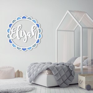 Custom Baby Name Sign, Large Name Sign, Nursery Wall Art, Personalized ...