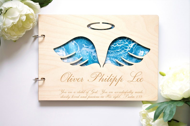Baby First Photo Album Wooden Album Baptism Gift Girl - Etsy