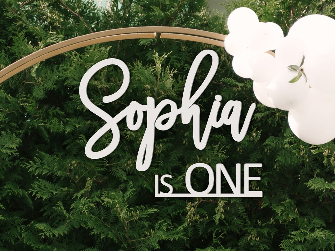 Custom First Birthday Name Sign for Party Decoration - Etsy