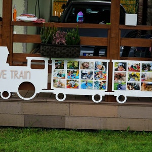 Train Wall Decor, Train Decor, Boy Nursery Name Sign, My First Year ...