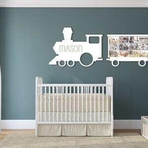 Train Wall Decor, Train Decor, Boy Nursery Name Sign, My First Year ...