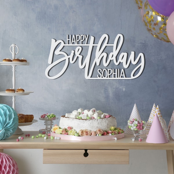 Happy Birthday Sign - Etsy