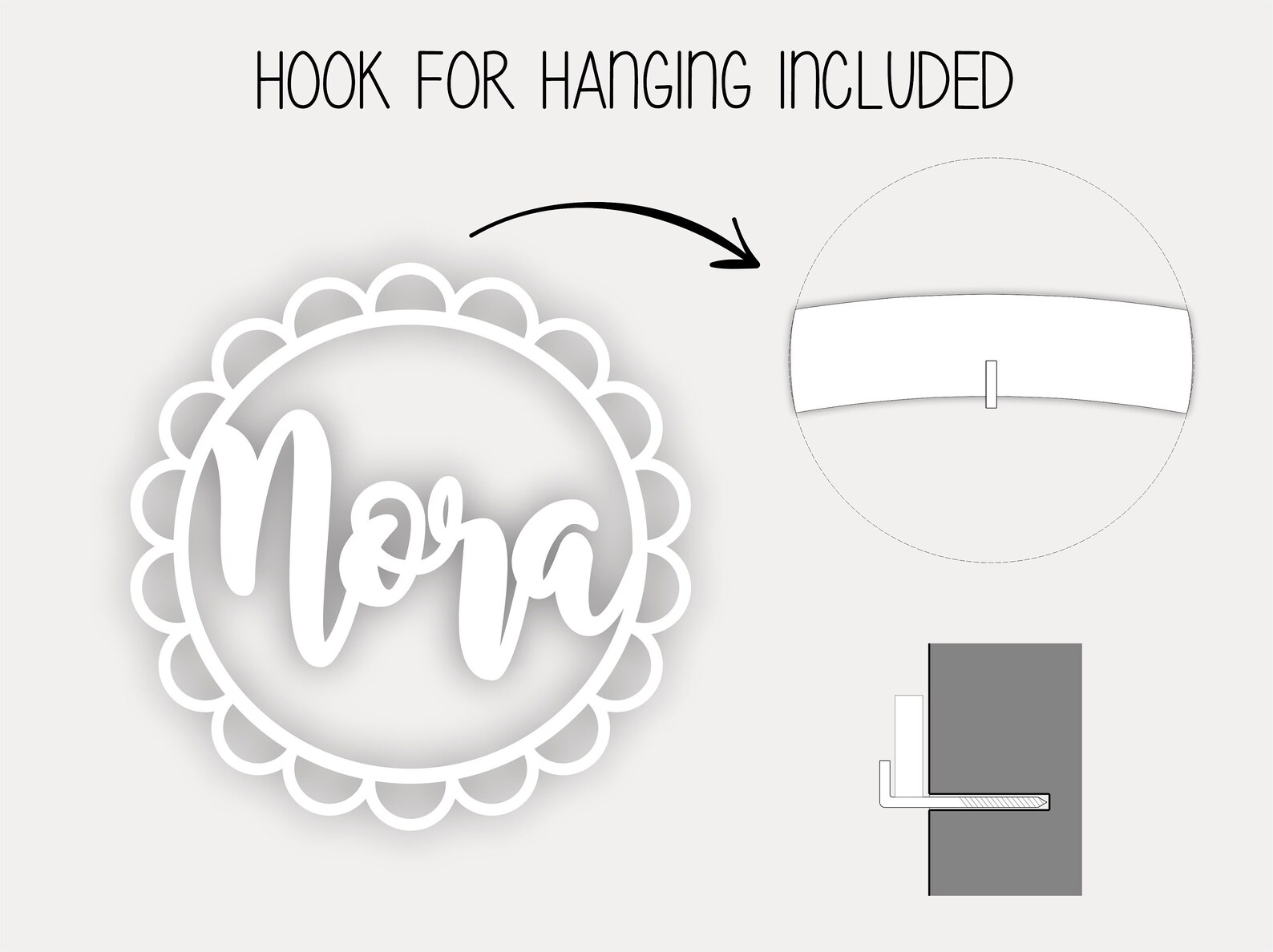 Custom Baby Name Sign Large Name Sign Nursery Wall Art | Etsy