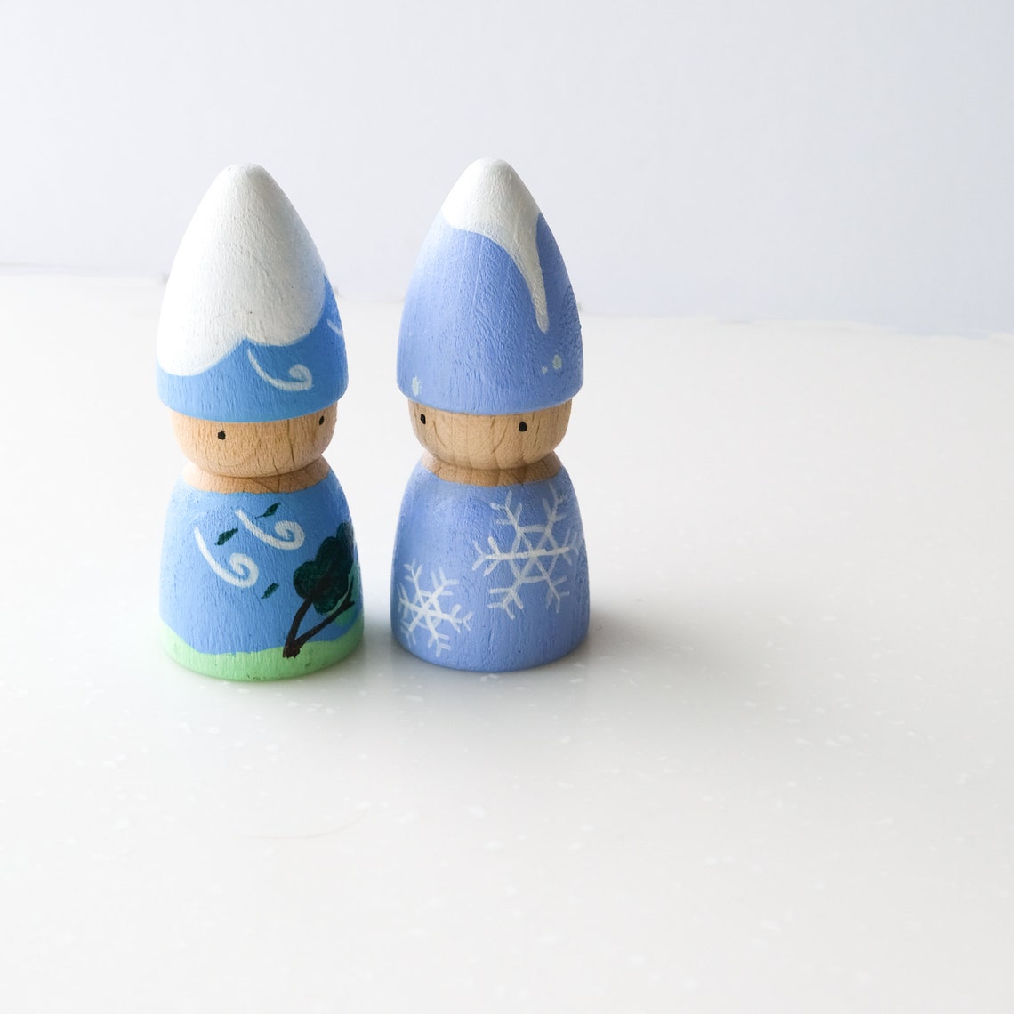 Handpainted Weather Peg Doll Set - Etsy