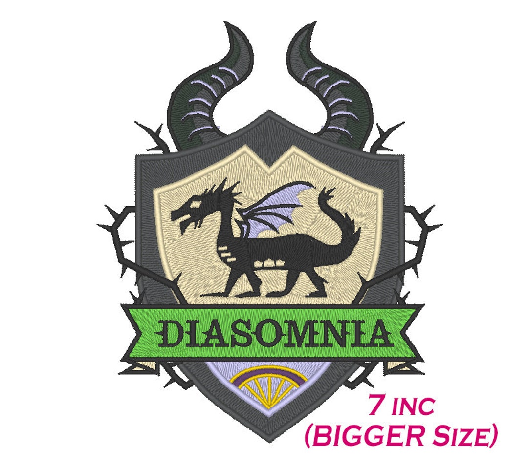 Twisted Wonderland Diasomnia Embroidery File - 7 Inc (bigger) - Etsy