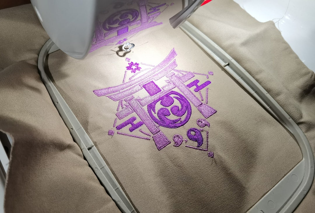 Genshin Impact Electro Inazuma Embroidery File - Etsy