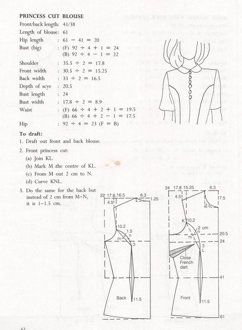 Drafting, Cutting and Sewing in Dressmaking PDF Digital - Etsy