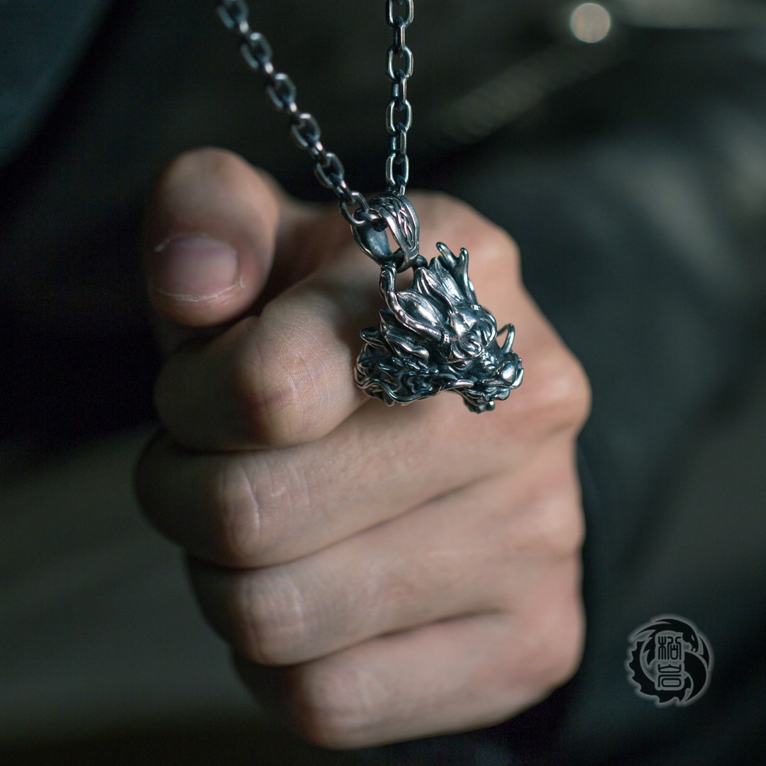 Dragon Necklace, Chinese Dragon Pendant, Japanese Dragon Pendant ...
