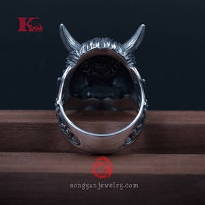 Hannya Ring Sterling Silver 925, Oxidized Silver, Songyan Jewelry - Etsy
